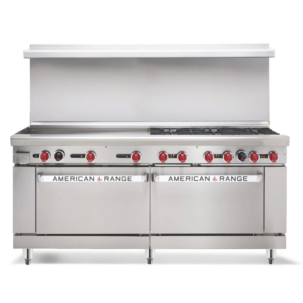 American Range AR-36G-6B-CC 72" 6 Burner Gas Range w/ Griddle & (2) Convection Ovens, Natural Gas