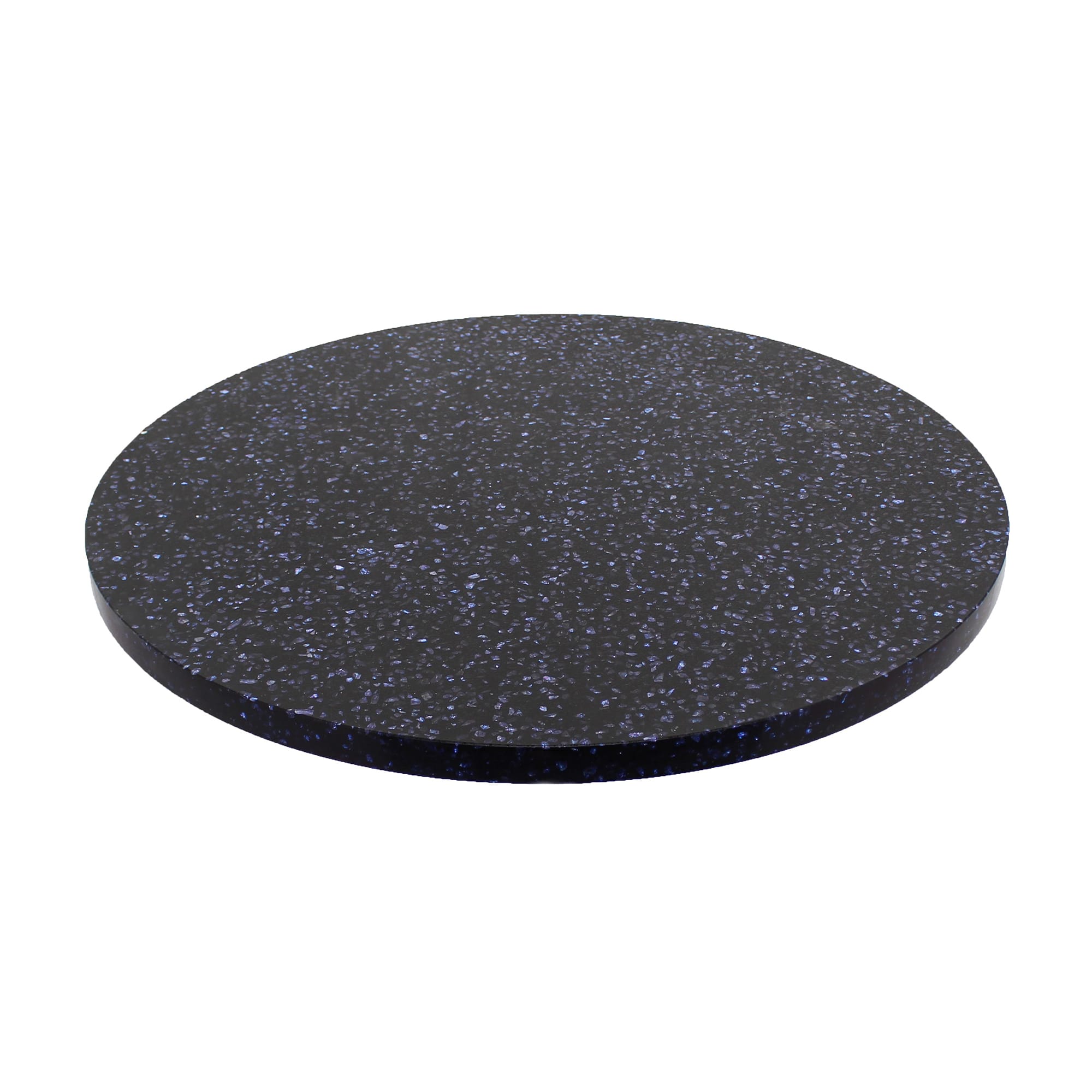 Art Marble 30" Round Quartz Table Top - Indoor/Outdoor, Blue Galaxy ...
