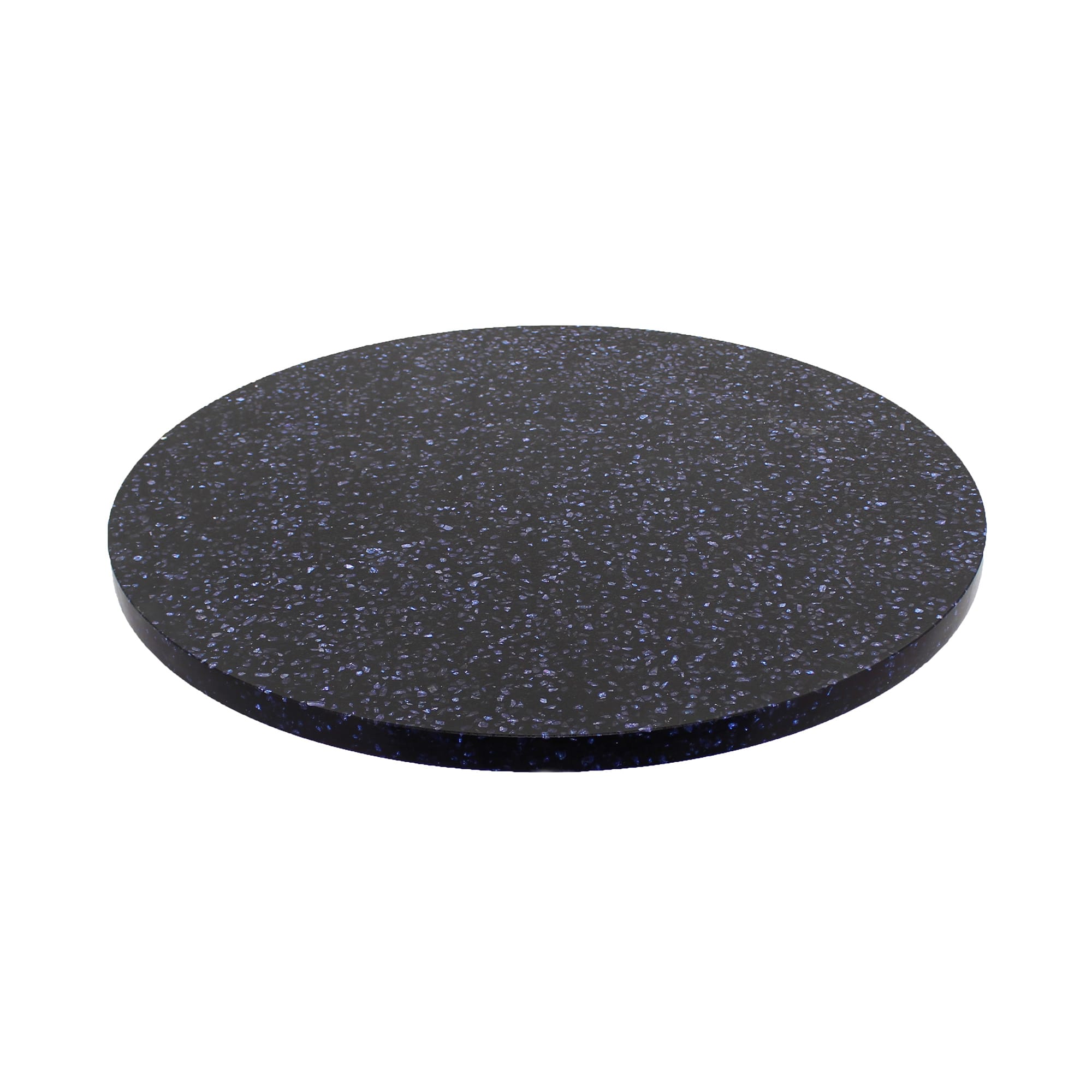 Art Marble 36" Round Quartz Table Top - Indoor/Outdoor, Blue Galaxy ...