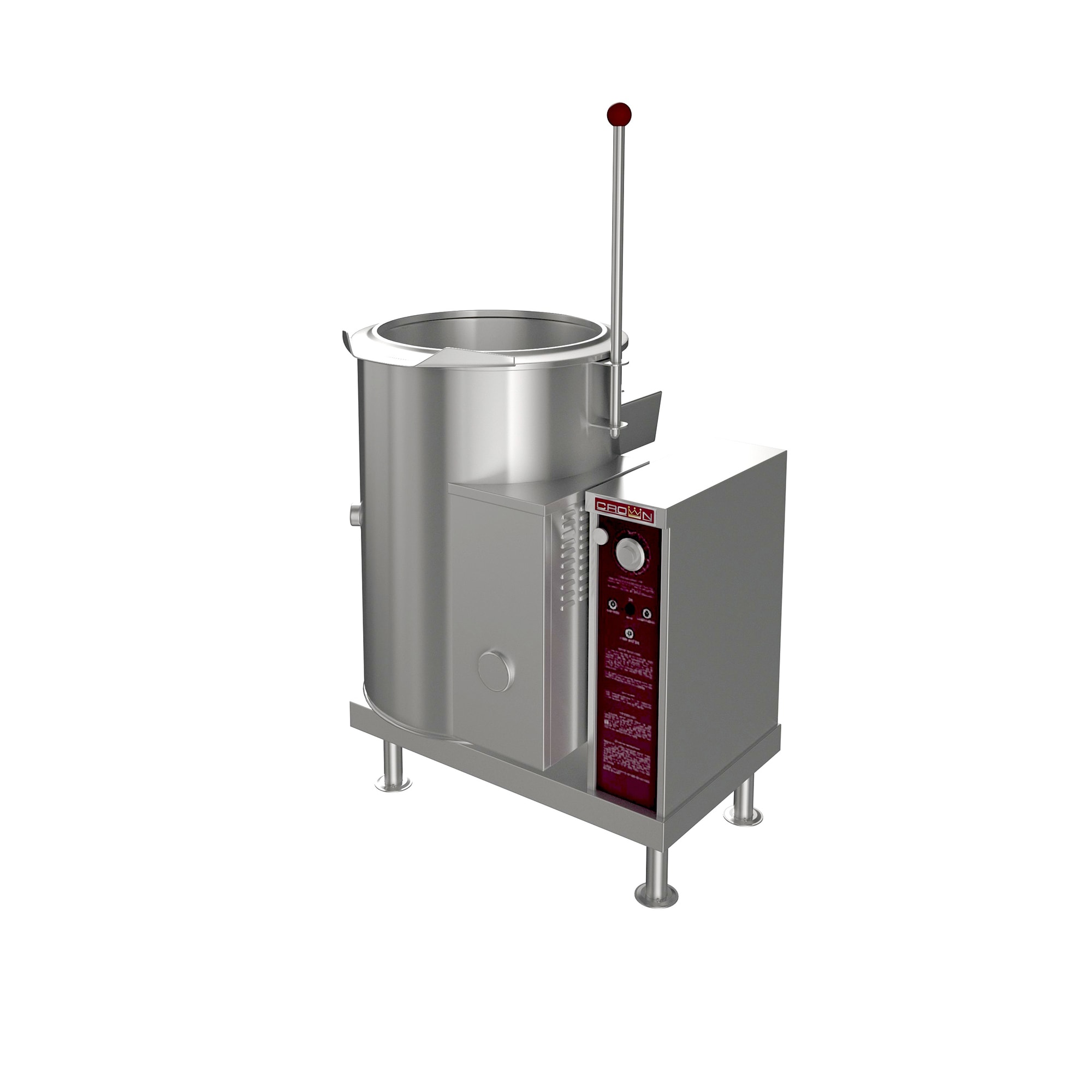 Crown Steam GC-12 12 gal. Steam Kettle - Manual Tilt, 2/3 Jacket ...