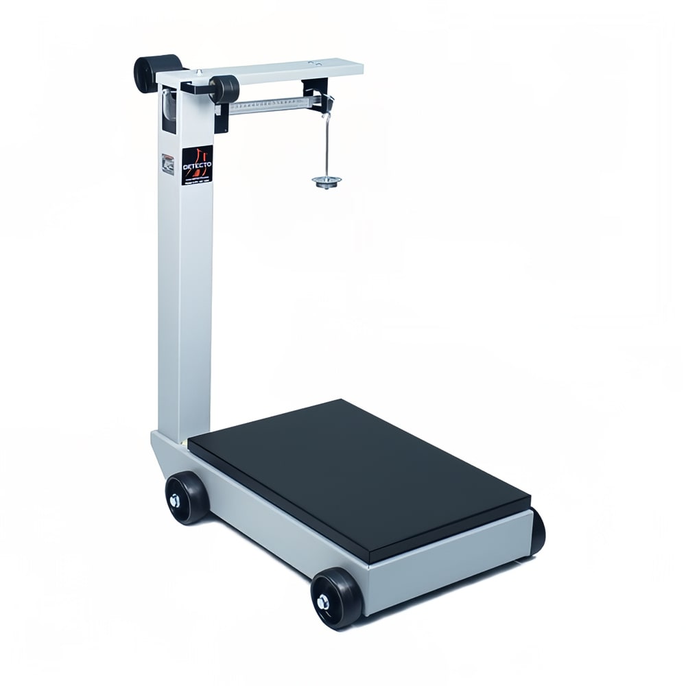 Detecto 854F50P Floor Model Balance Beam Receiving Scale, 500 lb Capacity