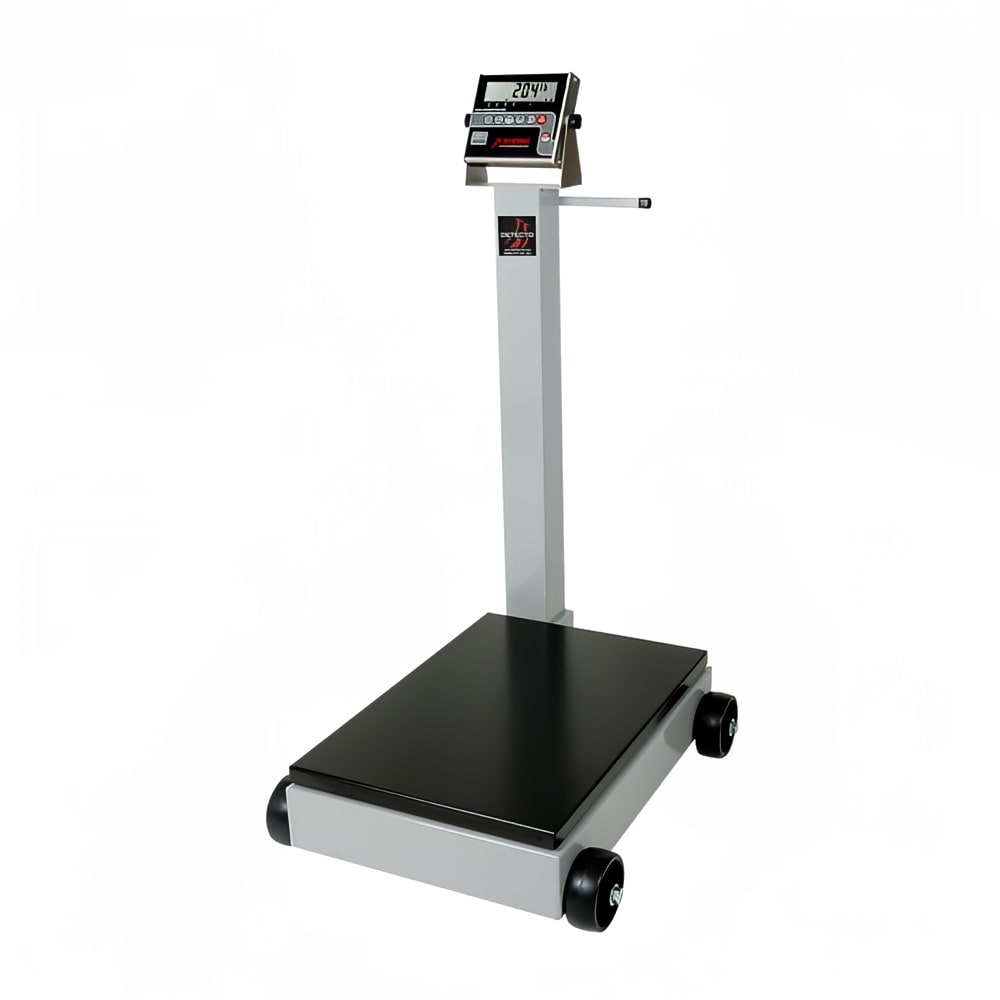 Detecto 8852F-190 1000 lb Digital Portable Scale w/ 190 Weight Display ...