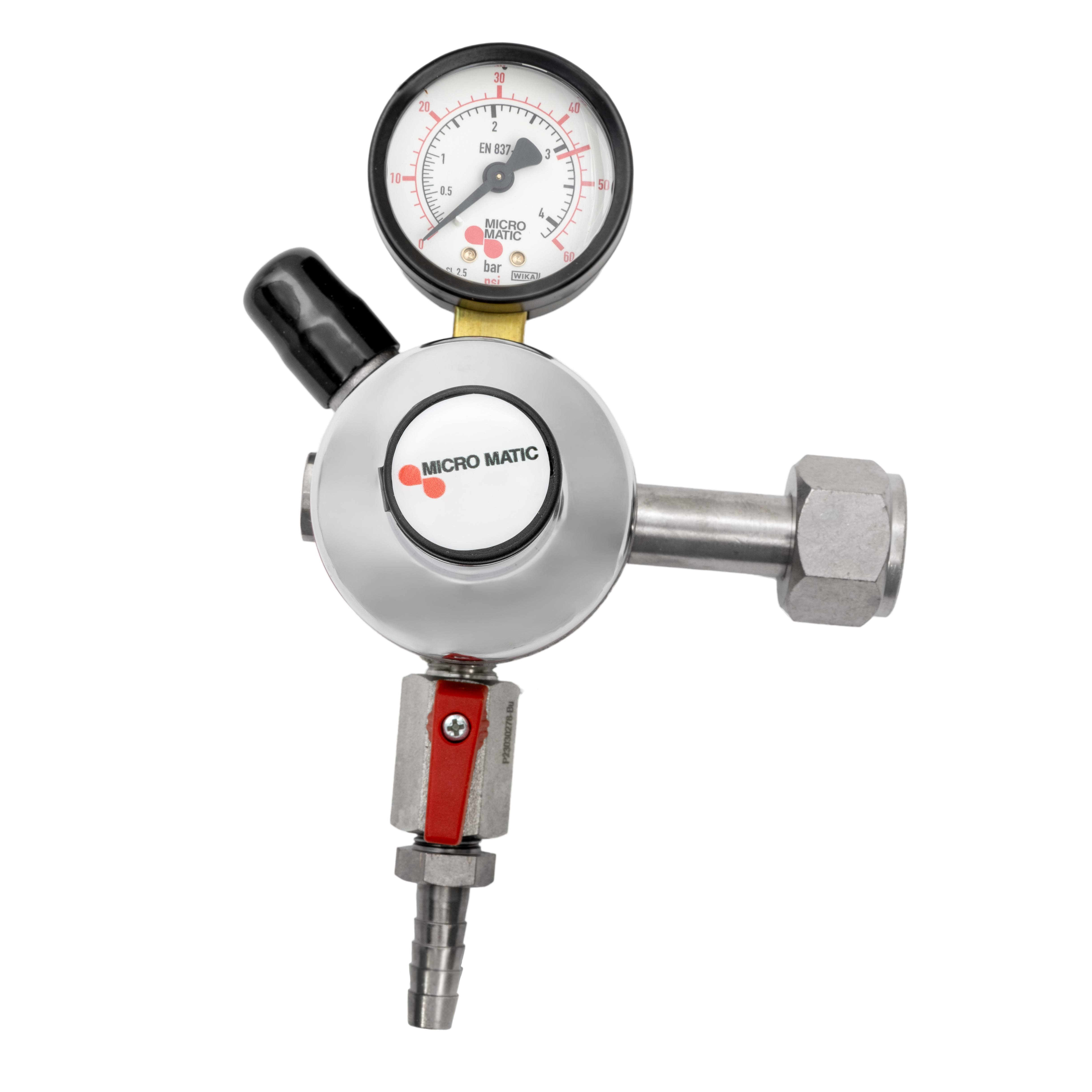 Micro Matic 841-PP Single Gauge Primary CO2 Regulator - Premium Plus