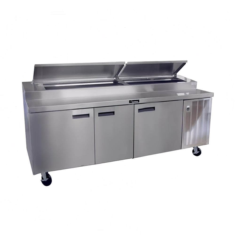 Delfield 18699PTBMP 99" Pizza Prep Table w/ Refrigerated Base, 115v