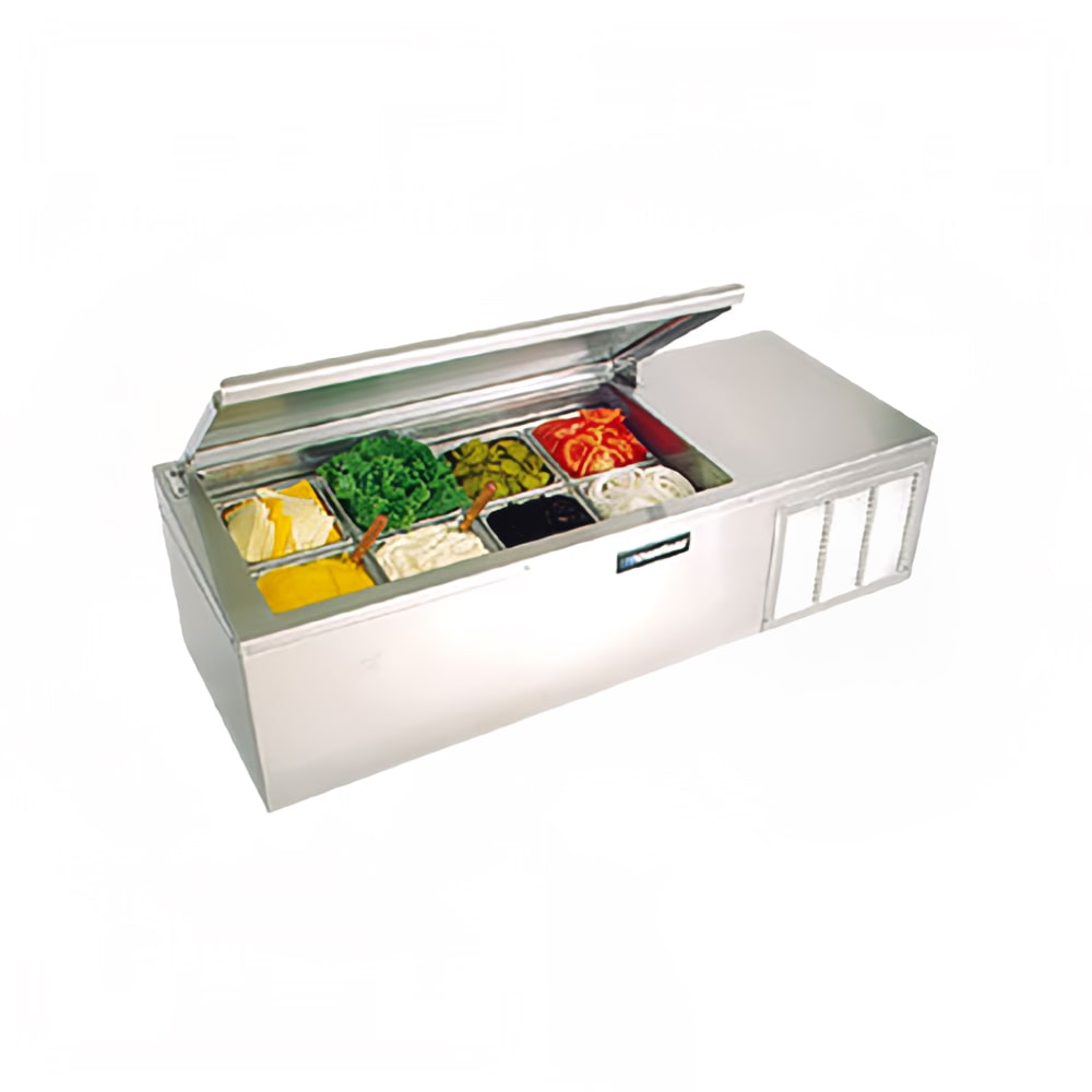 Delfield CTP 8146-NBP 46" Countertop Refrigerated Prep Rail - Hinged Lid