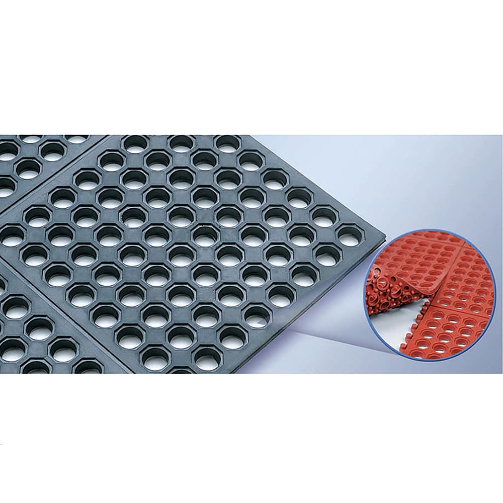 Cactus Mat 2523-C35 VIP Prima Connecting Mat - 3' x 5', Rubber, Black