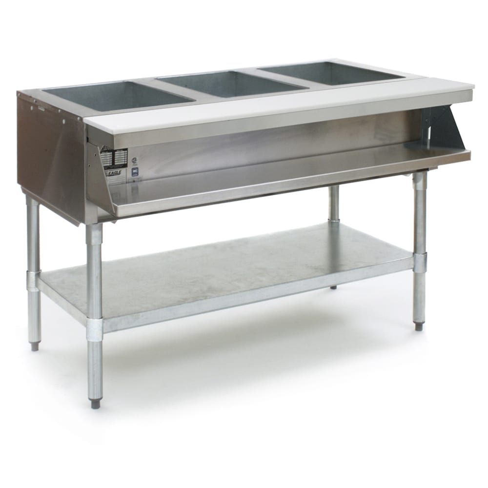Eagle Group AWT3-LP 48" Hot Food Table w/ (3) Wells & Cutting Board ...