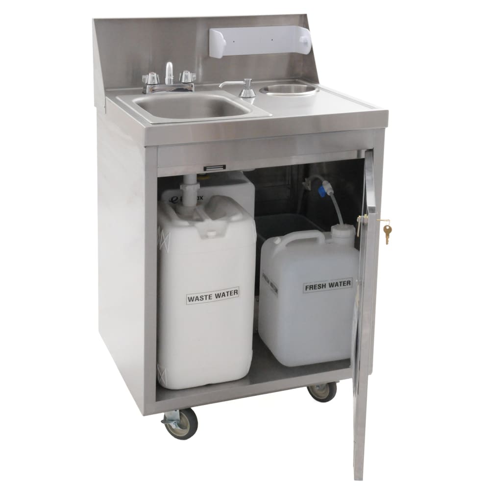 Eagle Group PHS-S-C 44 3/4"H Portable Sink w/ 5"D Bowl, Cold Water