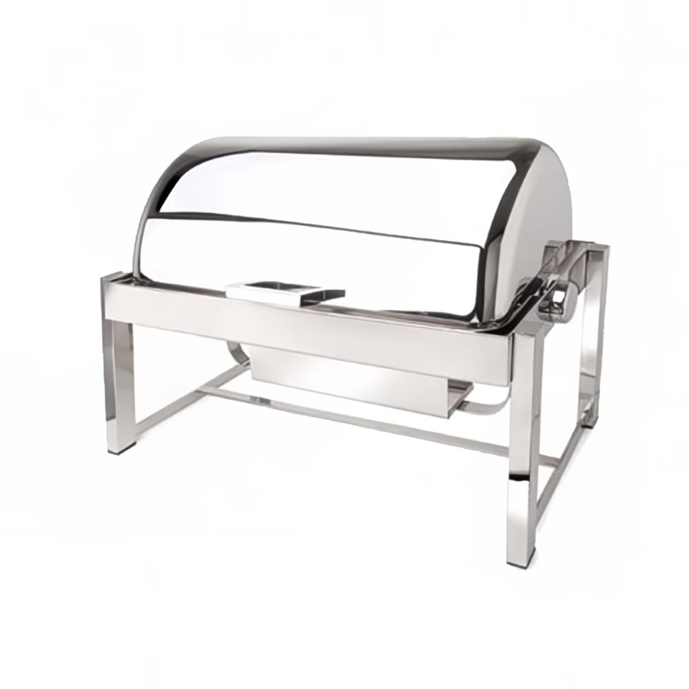 Eastern Tabletop 3144 8 qt Rectangular Chafer w/ Roll Top Cover ...