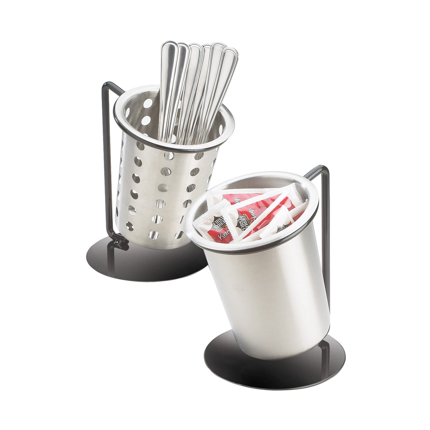 Cal-Mil 1226-13-SOLID 6" Flatware Display w/ Solid Flatware Cylinder ...