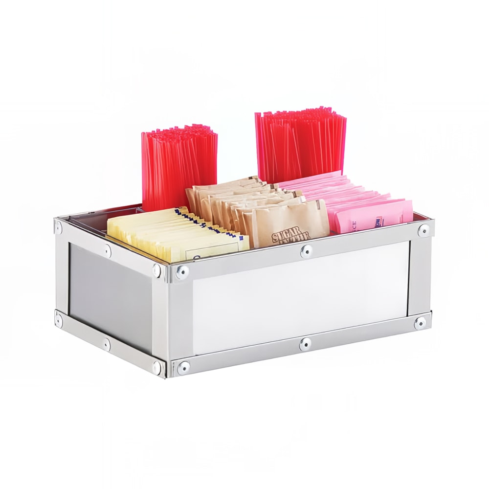 Cal-Mil 3398-55 Condiment Station w/ (6) Compartments - Brushed ...