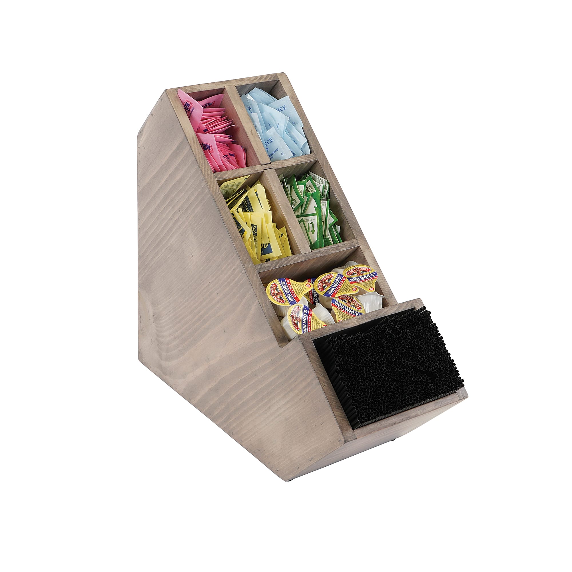 Cal-Mil 2052-110 Condiment Organizer w/ (6) Bins - Gray