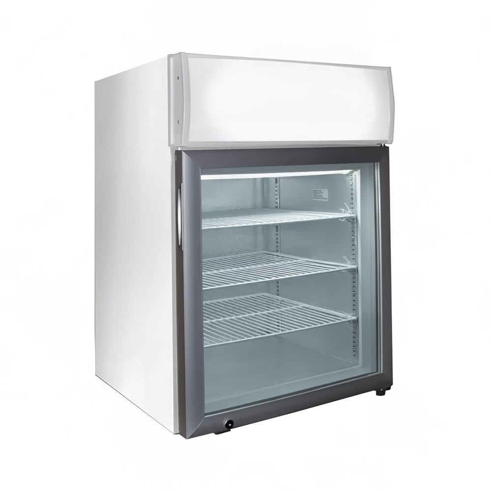 Excellence Industries 22 5/8" One Section Display Freezer w/ Swing Door ...