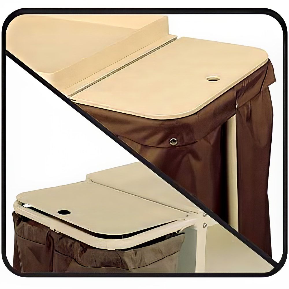 Forbes Industries Stainless Steel Bag Lid for Janitorial/Housekeeping ...