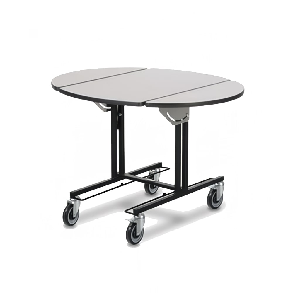 Forbes Industries Oval Room Service Table w/ (2) Tri Fold Drop Leaves ...