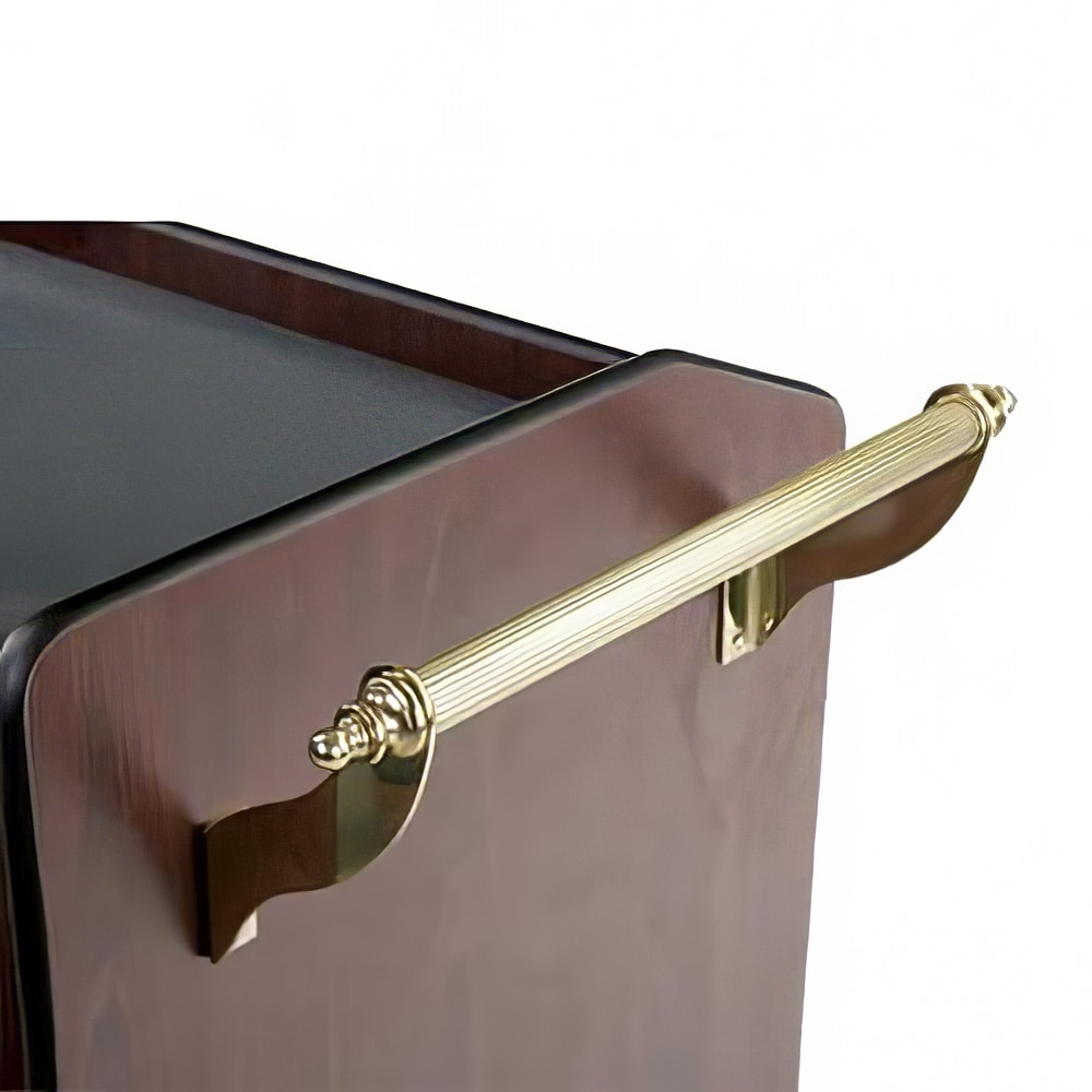 Forbes Industries Reeded Cart Handle - Brass (6004)