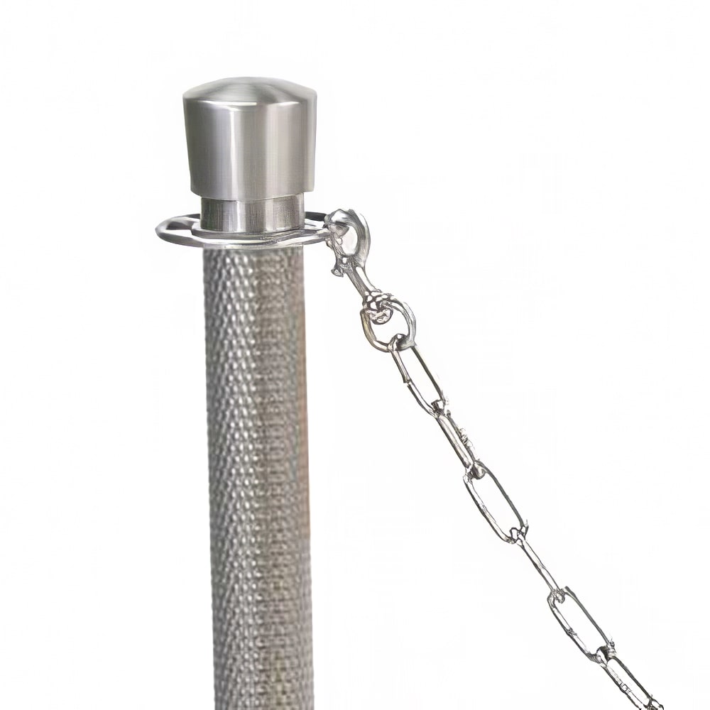 Forbes Industries 5 ft Stainless Steel Chain w/ Snap Hooks (2788-5)