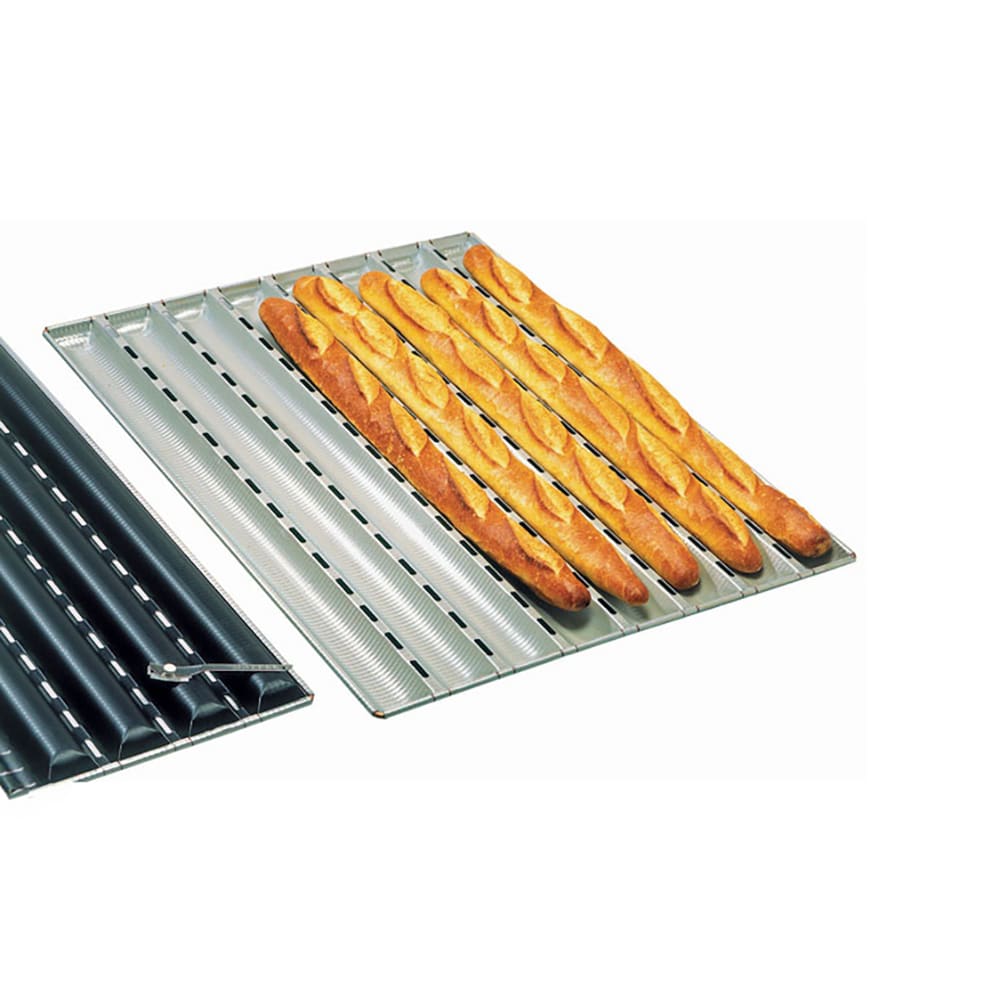 Matfer Bourgeat 311121 French Bread Pan, Non-Stick, Makes (6) 25 1/2 x ...