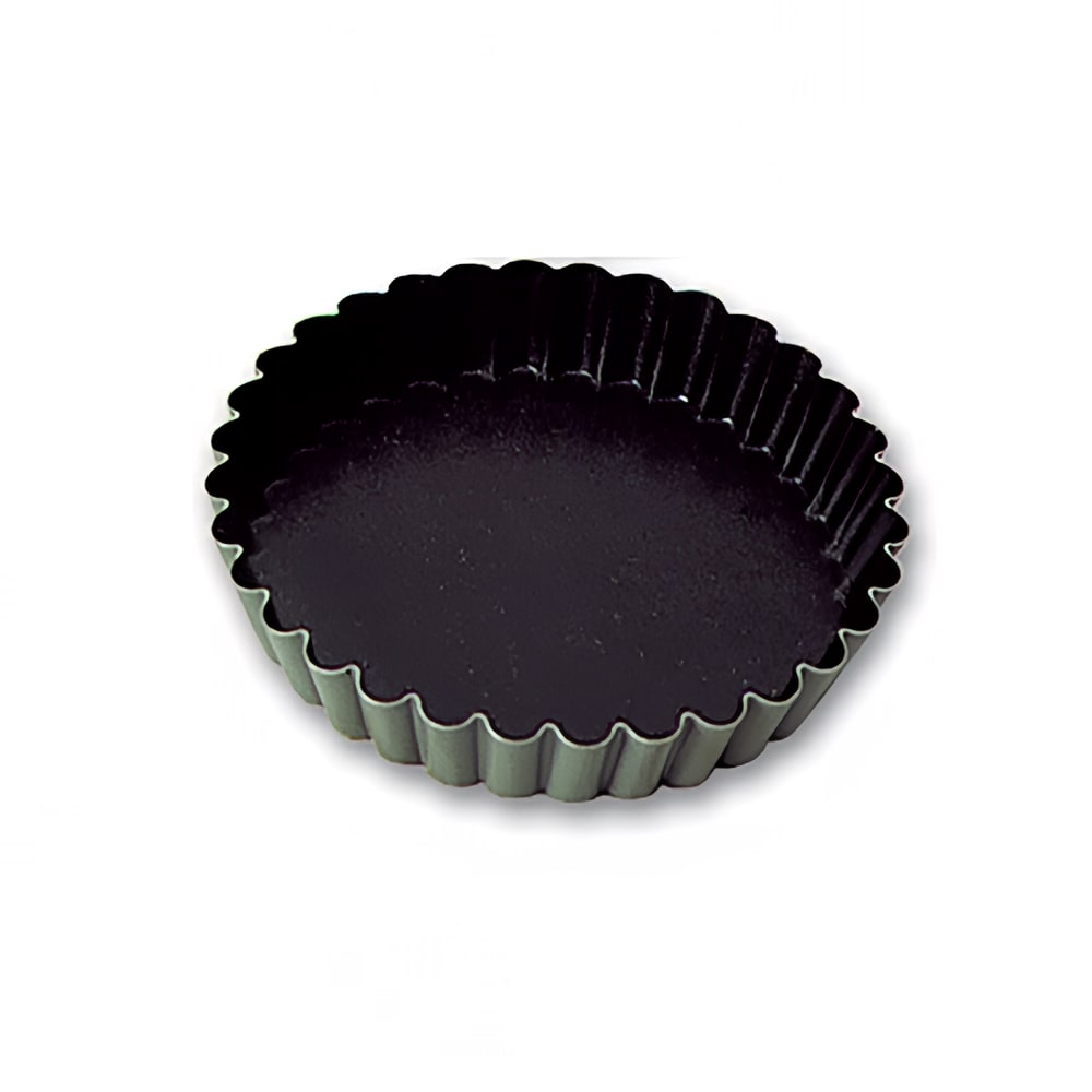 Matfer Bourgeat 331611 Exopan® 3 3/8" Round Fluted Tartlet Mold w ...