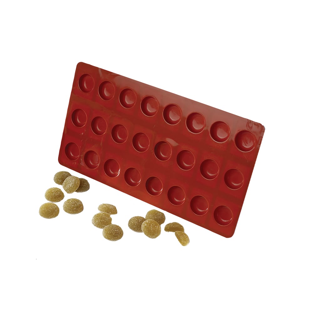 Martellato 339017 Pallet Round Fruit Jelly Mold w/ 24 Sections ...
