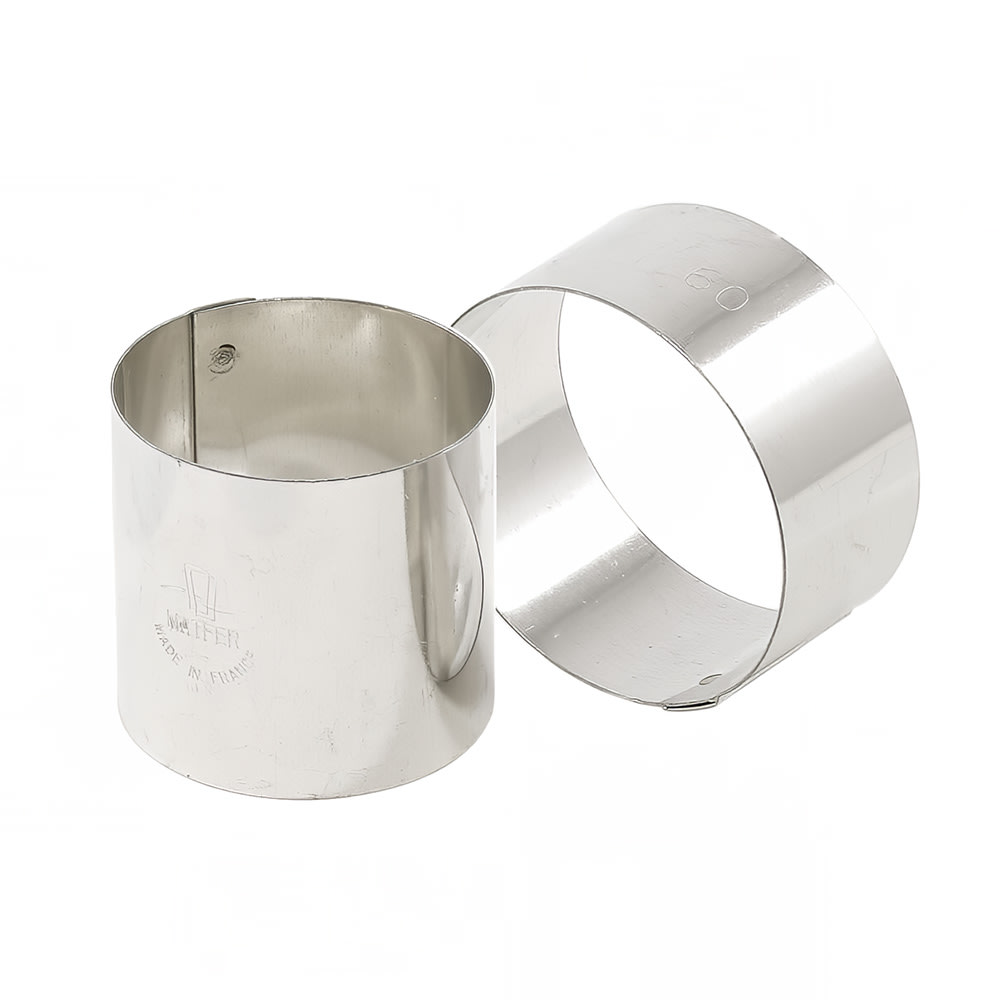 Matfer Bourgeat 376012 3" Round Mousse Ring, Stainless Steel