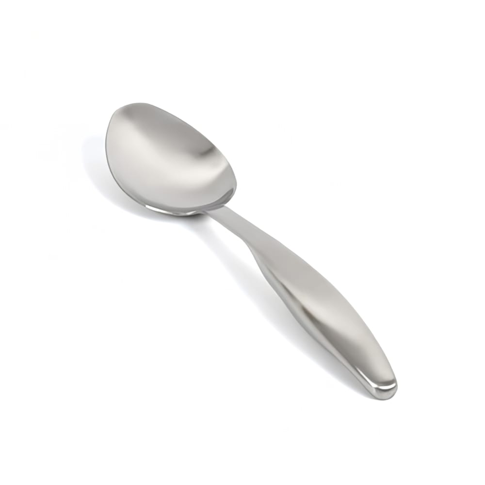 Front of the House 10 1/4" Brushed Stainless Slotted Serving Spoon ...
