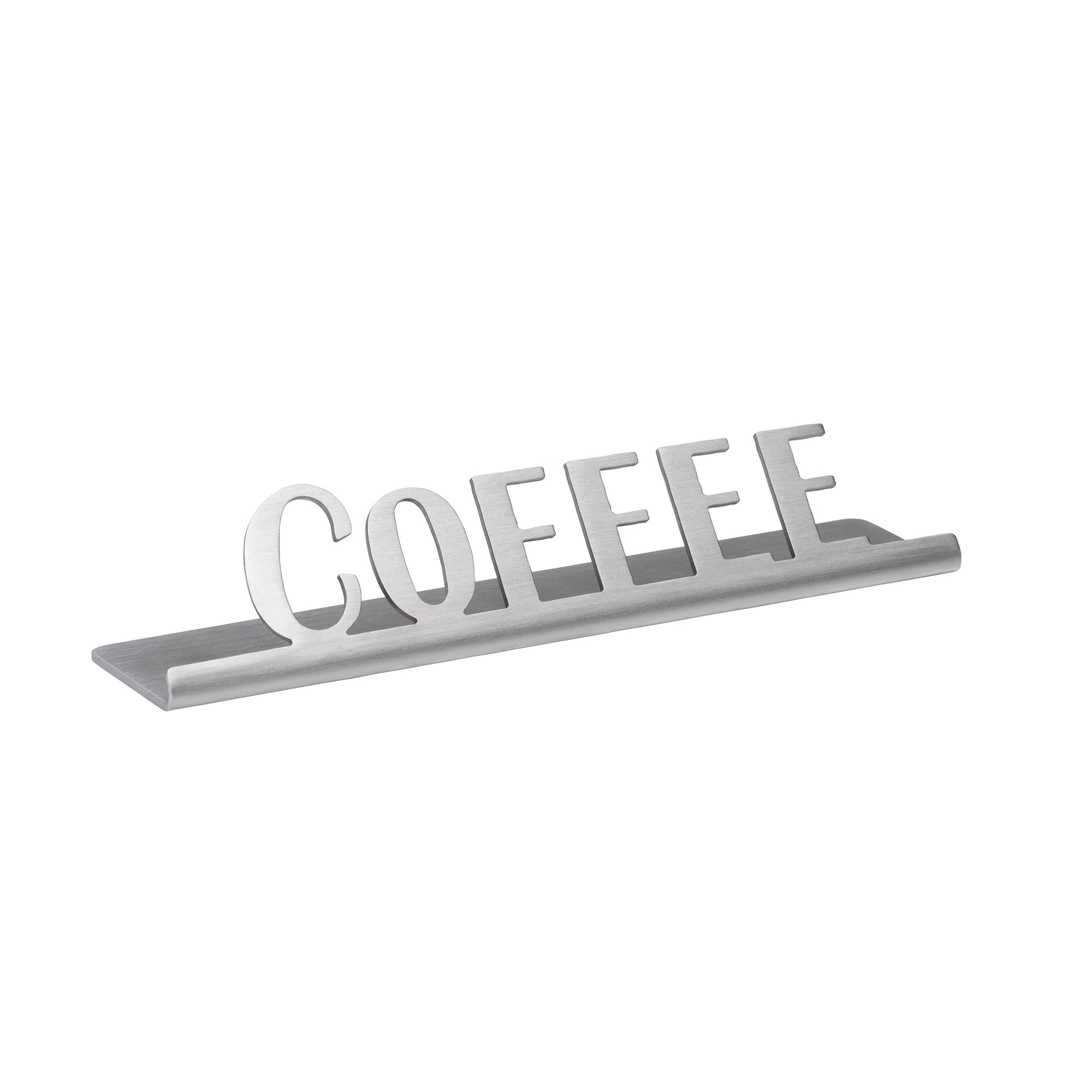 Service Ideas "Coffee" Table Tent Sign - 4 1/2"W x 1"H, Brushed ...