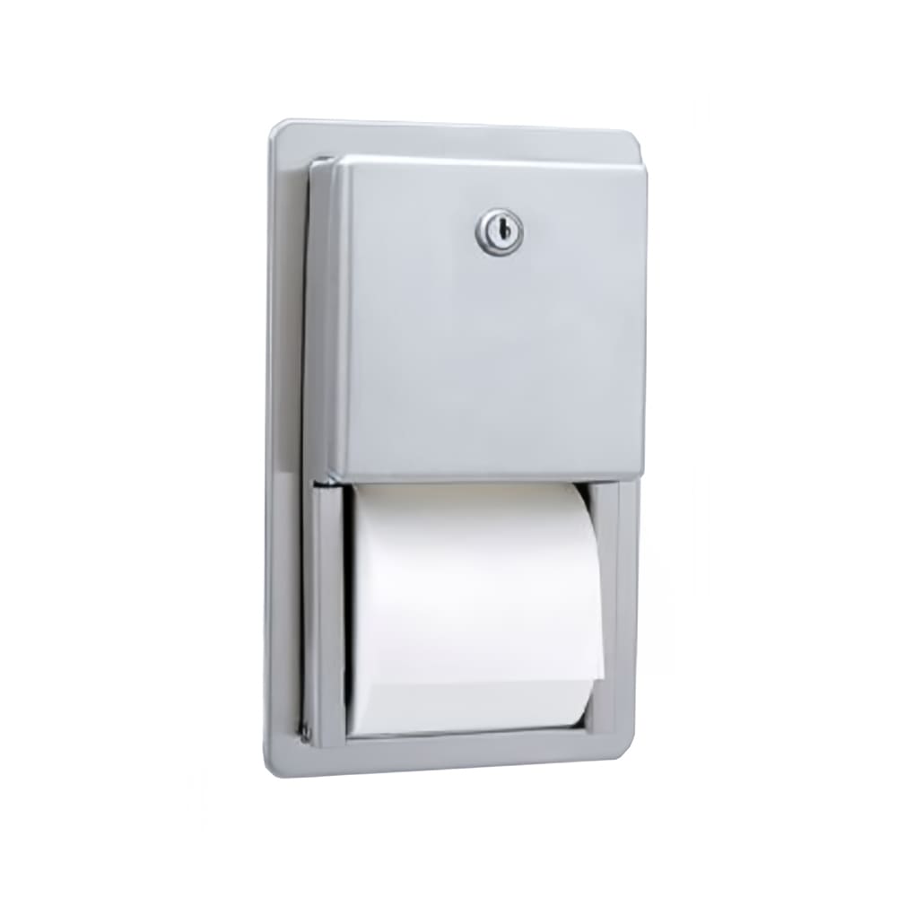 Gamco TTD-6 Recessed Multi-Roll Tissue Dispenser, Satin Stainless