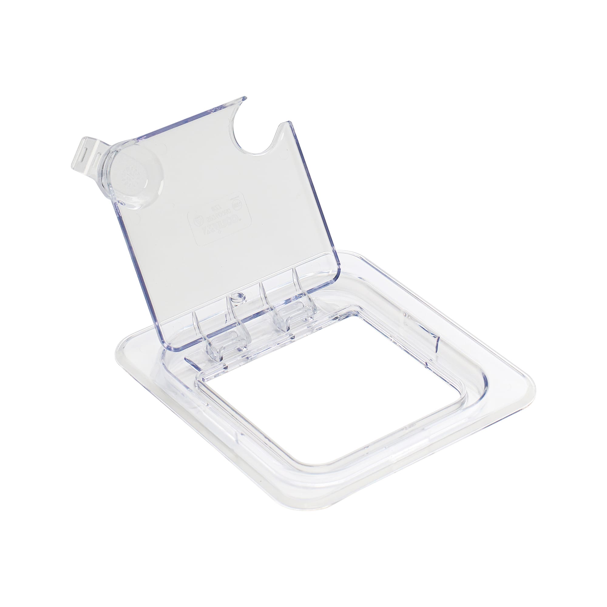 Winco SP7600H Food Pan Cover, 1/6 Size, Solid, Polycarbonate, NSF