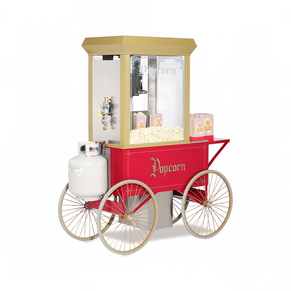 Gold Medal 5908GGT G-Whiz Popcorn Machine w/ 12 oz Kettle & Liquid ...