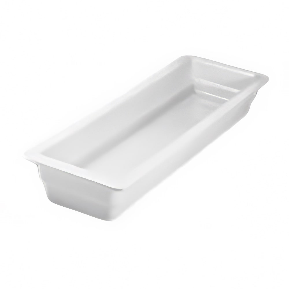 Hall China 2 1/2"D Half Size Long Food Pan - China, Bright White ...
