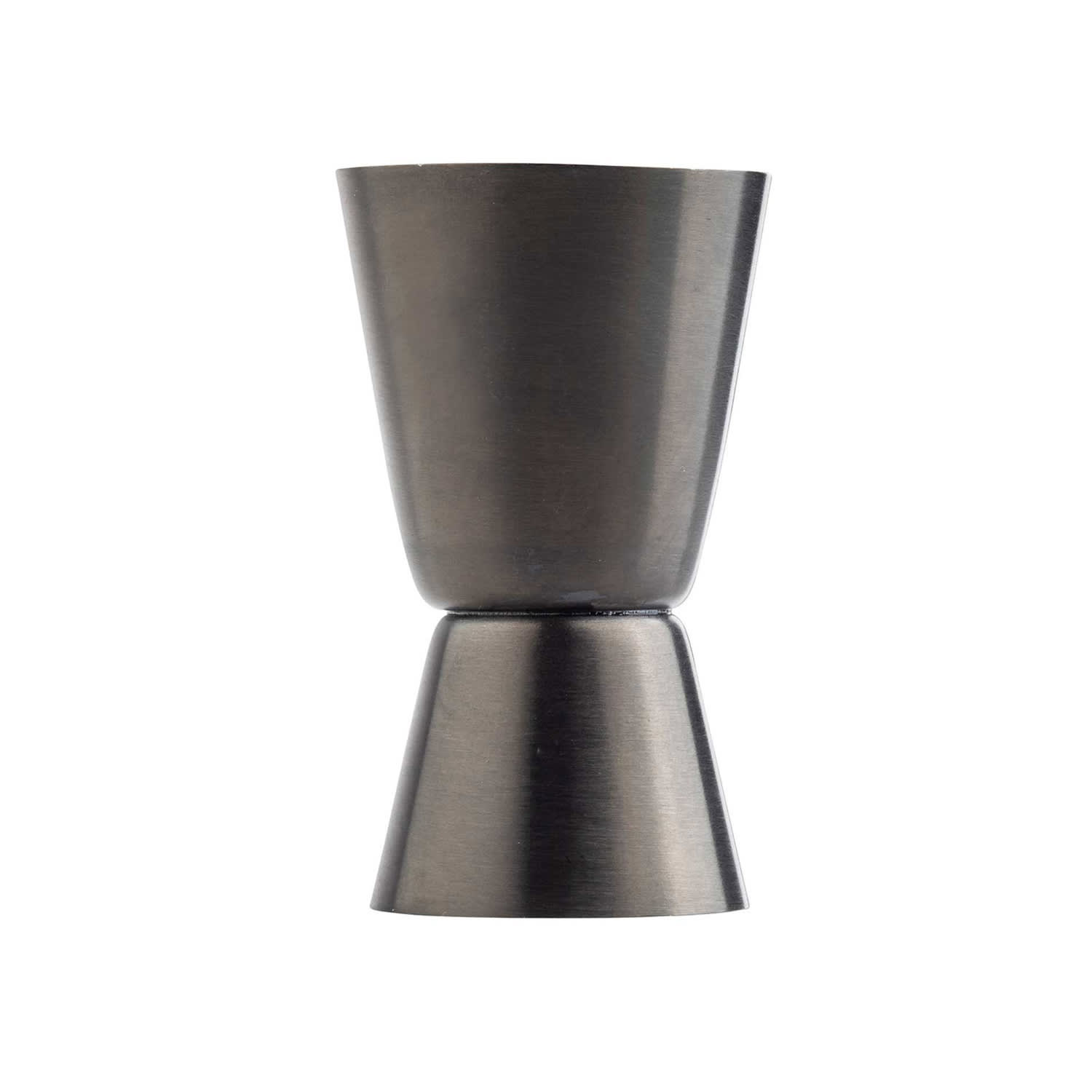 Tablecraft 11827 Double Jigger - 1/2 oz & 1 oz, Stainless Steel, Gunmetal