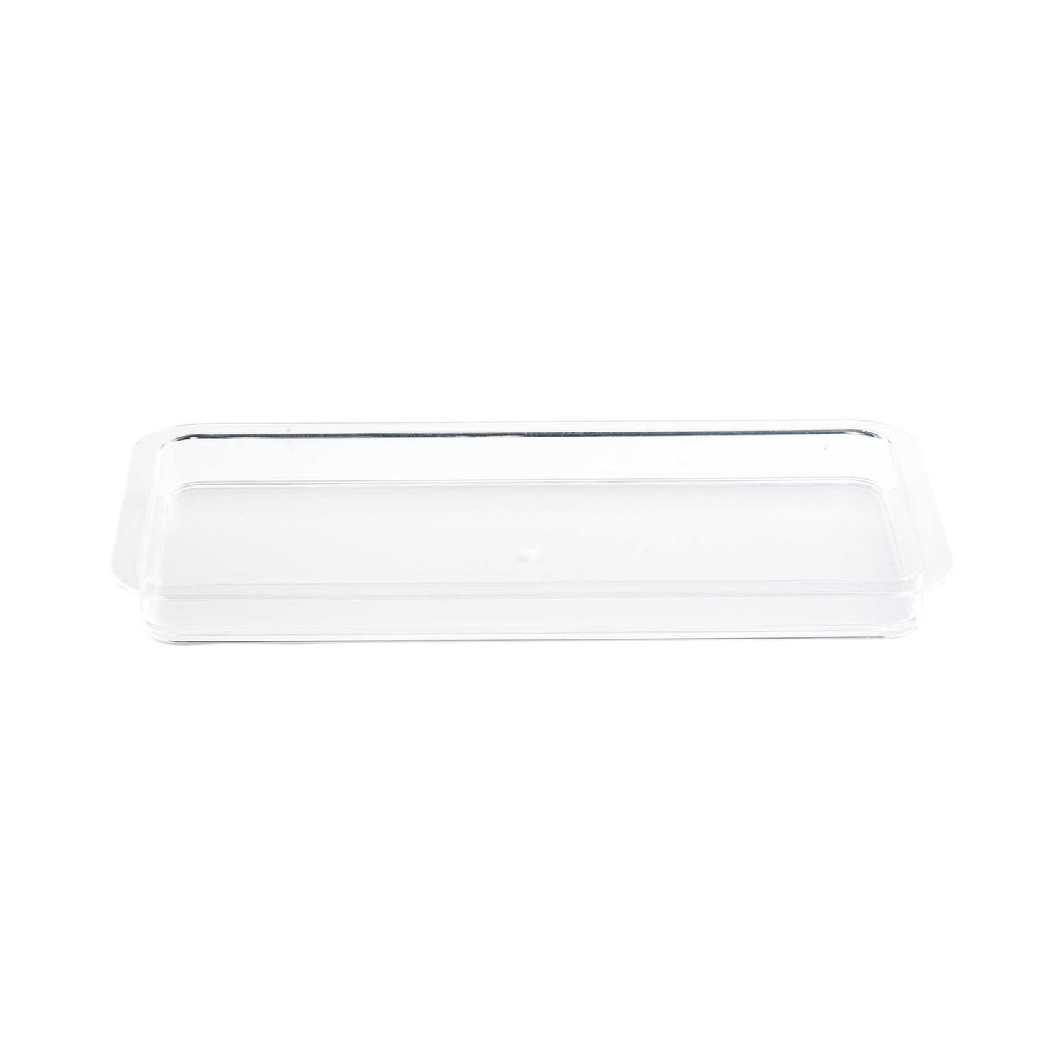 Tablecraft 11886 14 3/4" x 7 1/4" Rectangular Cake Plate - SAN Plastic ...