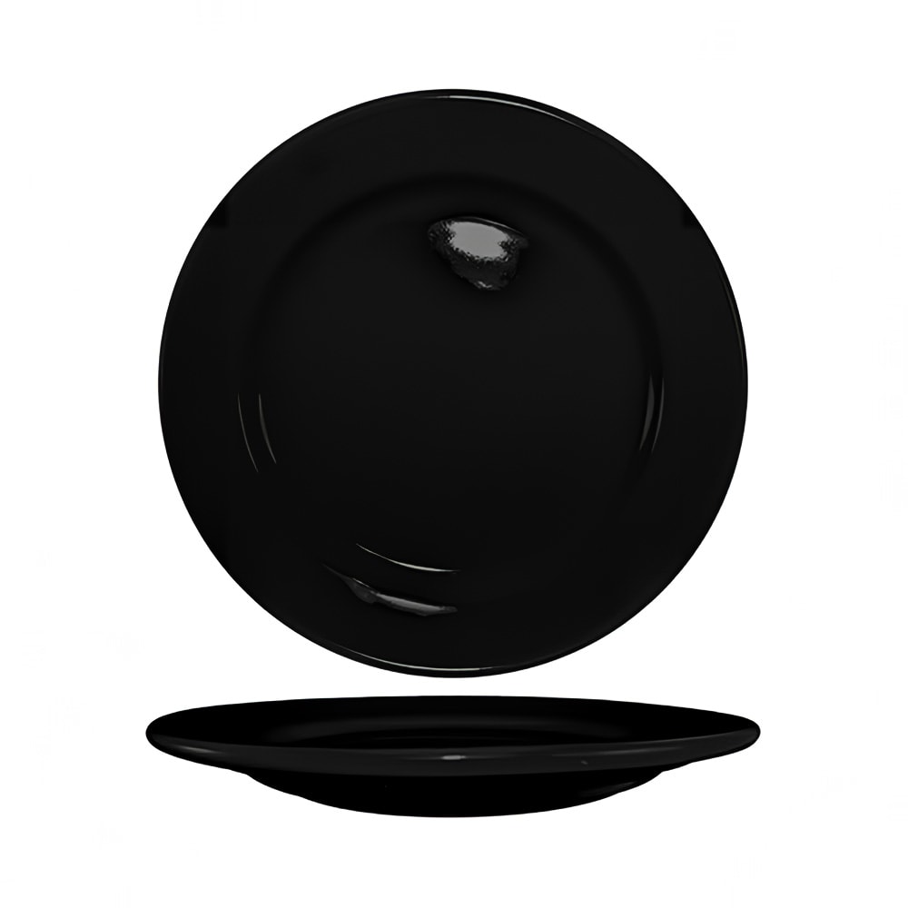 ITI 10 1/4" Round Cancun™ Plate - Ceramic, Black (CA-16-B)