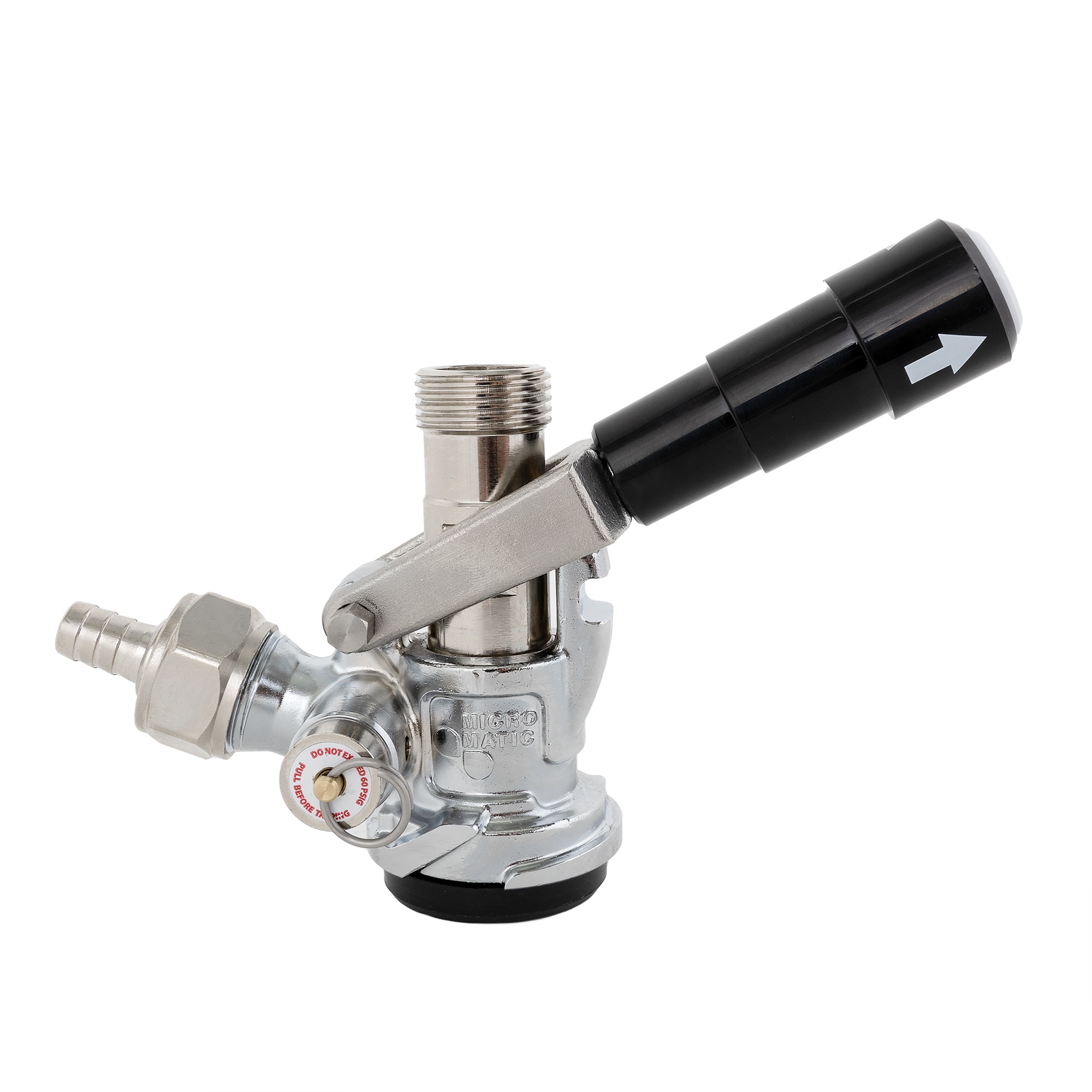 Micro Matic 7486BS "S" System Beer Keg Coupler w/ Black Lever Handle ...