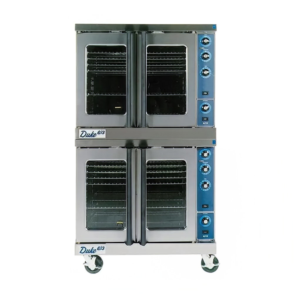 Duke 613Q-E4V Double Full Size Electric Convection Oven - 11kW, 208v/3ph