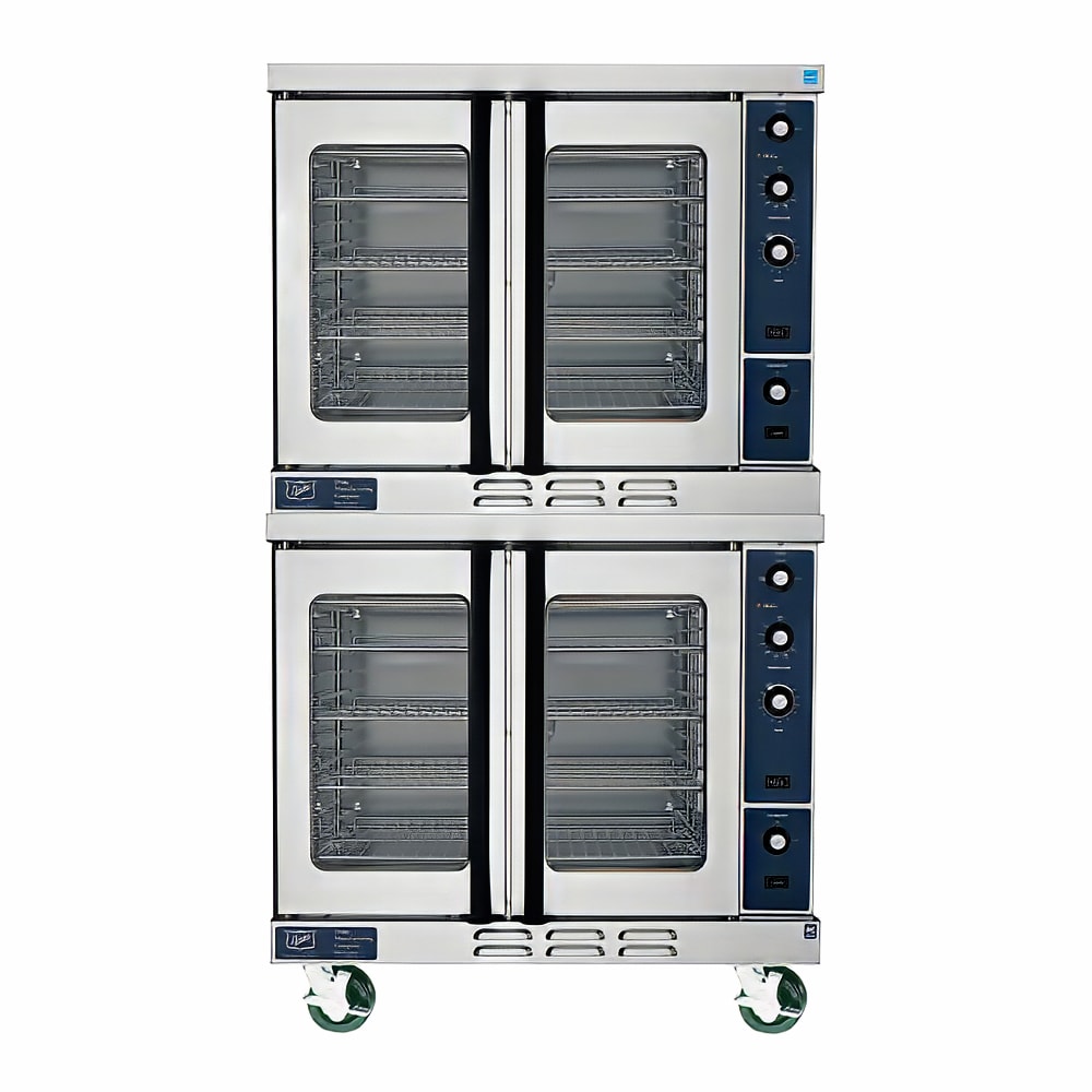 Duke 613Q-G2V Double Full Size Natural Gas Convection Oven - 80,000 BTU