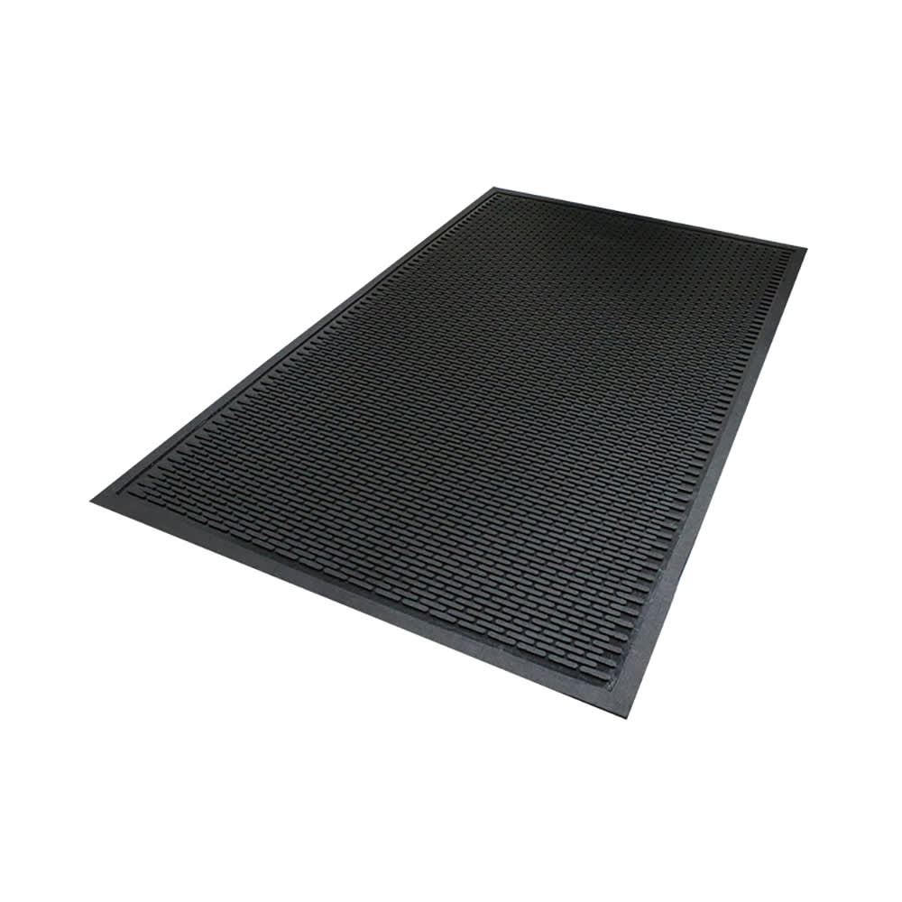 M+A Matting SuperScrape Drainable Slip Resistant Mat, 4' x 6', Black ...
