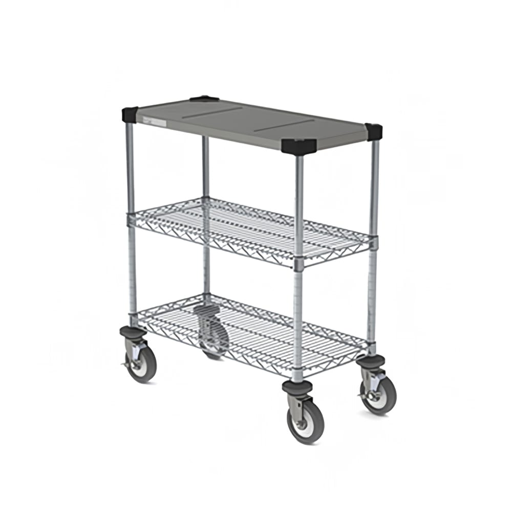 Metro CR1430DTOSC 3 tier Drive Thru Order Staging Cart - 30"W x 14"D, Steel