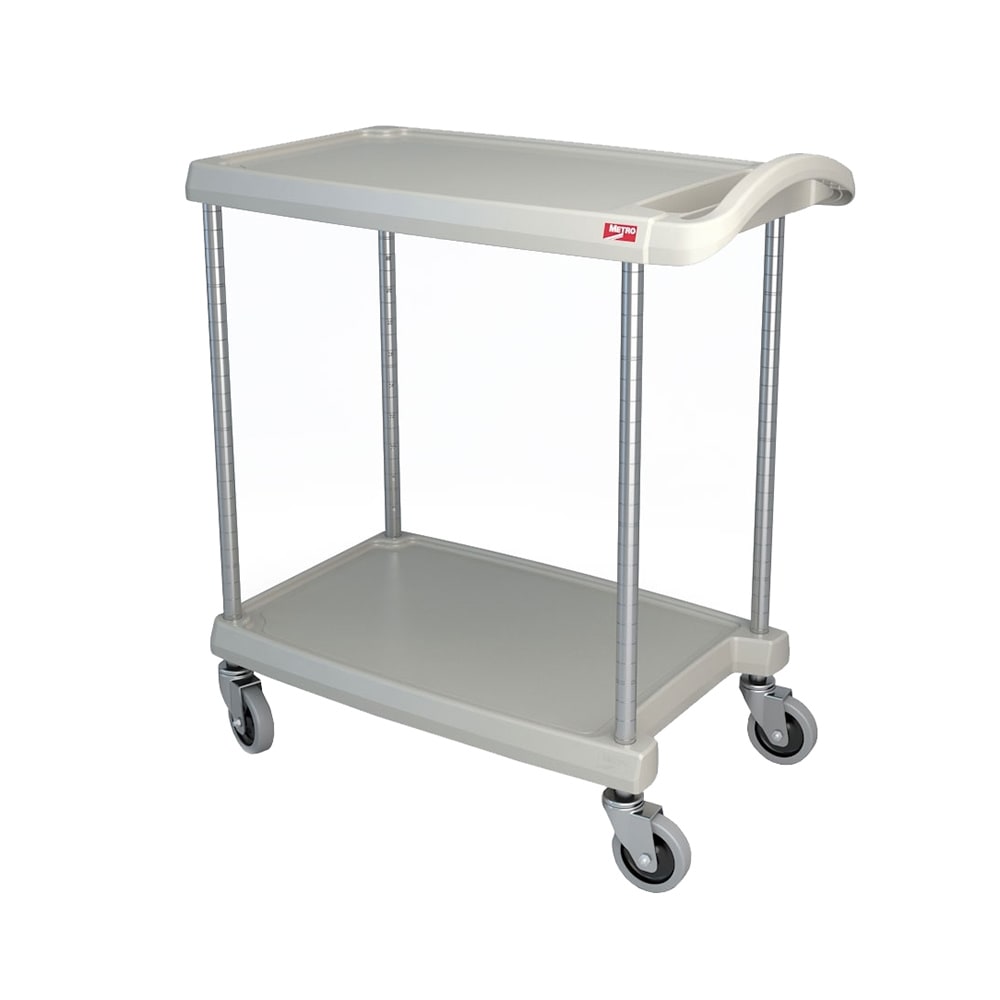 Metro MY1627-24G 2 Level Polymer Utility Cart w/ 300 lb Capacity ...