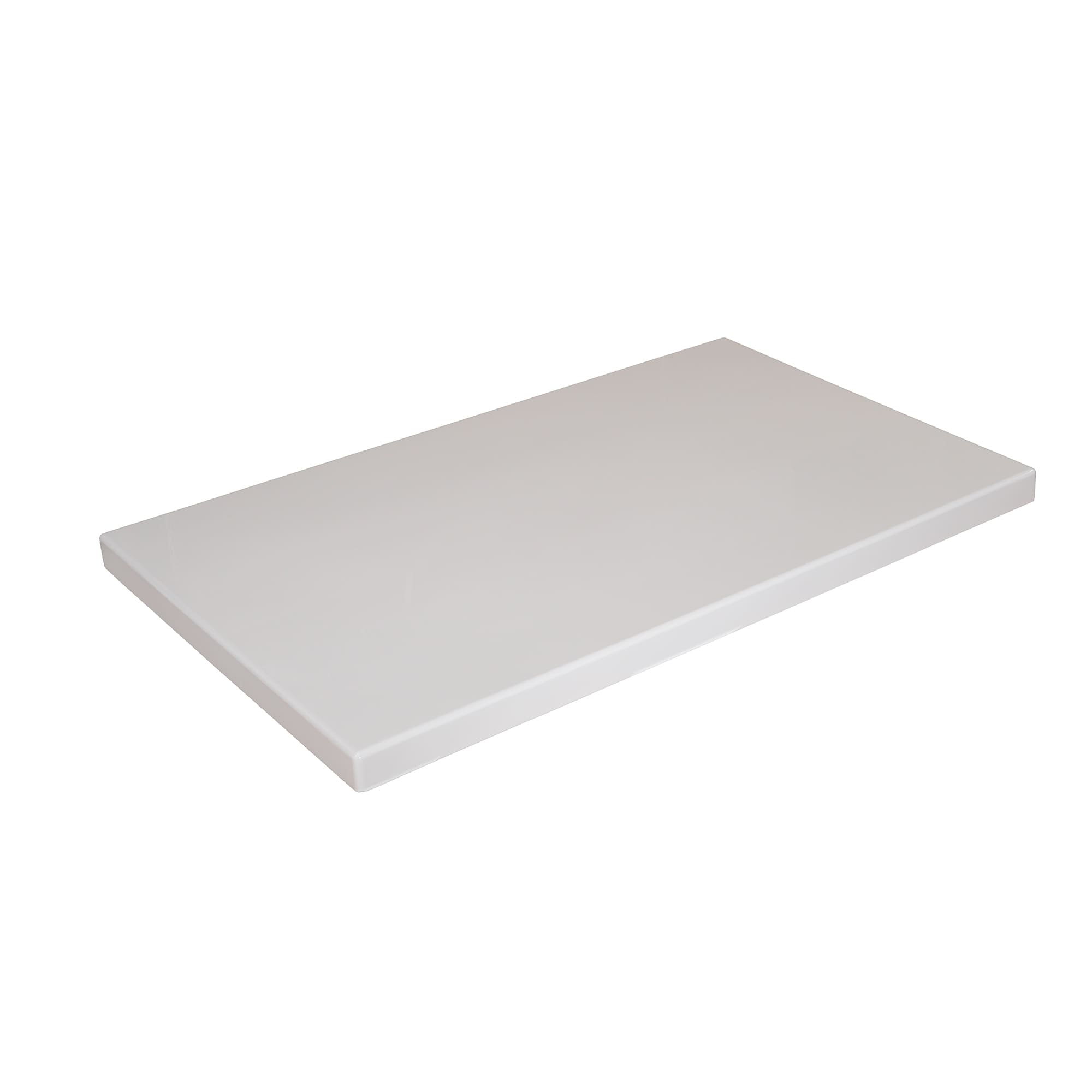 American Tables & Seating 30" x 48" Rectangular Resin Table Top, Pure ...