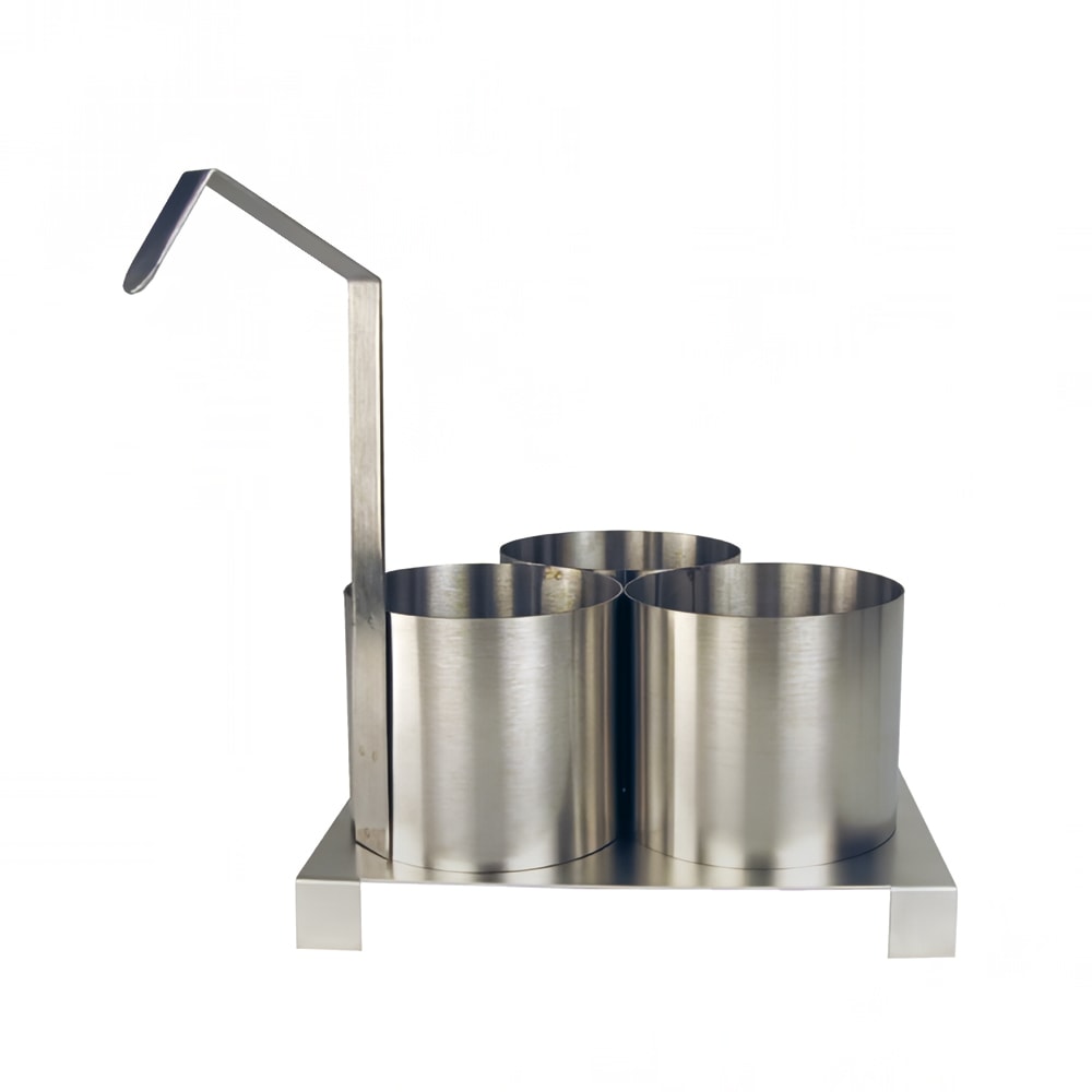 Paragon Funnel Cake Mold w/ (3) 4 1/2" Rings & Base Plate, Stainless (4025)