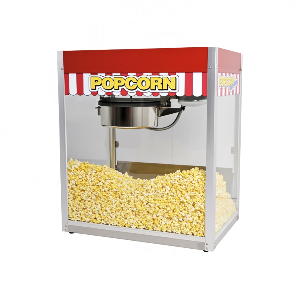 Paragon Popcorn Machine w/ 16 oz Kettle & Red Finish, 120v (1116810)