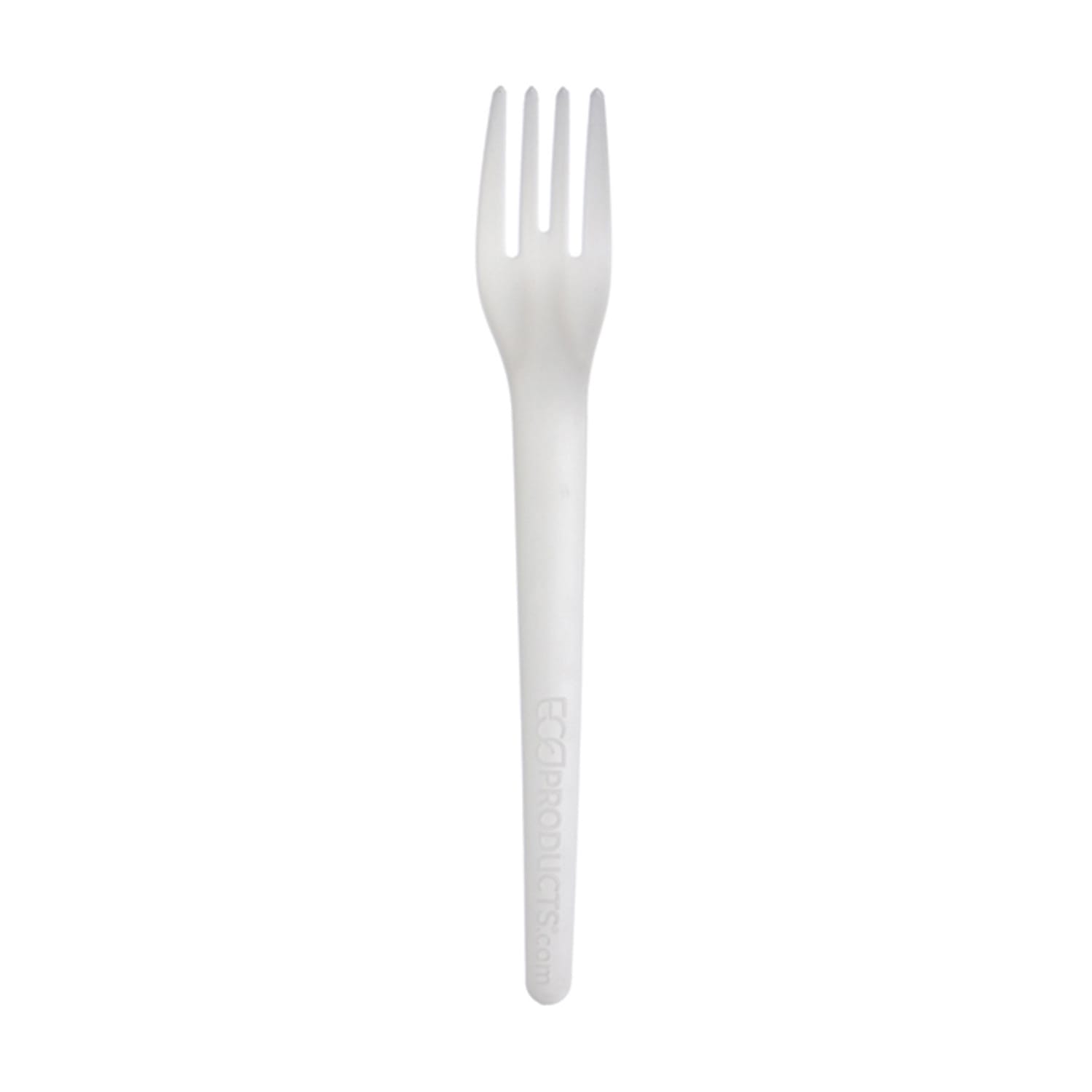 Eco Products 6" Plantware® Disposable Fork - PLA, White (EP-S012)