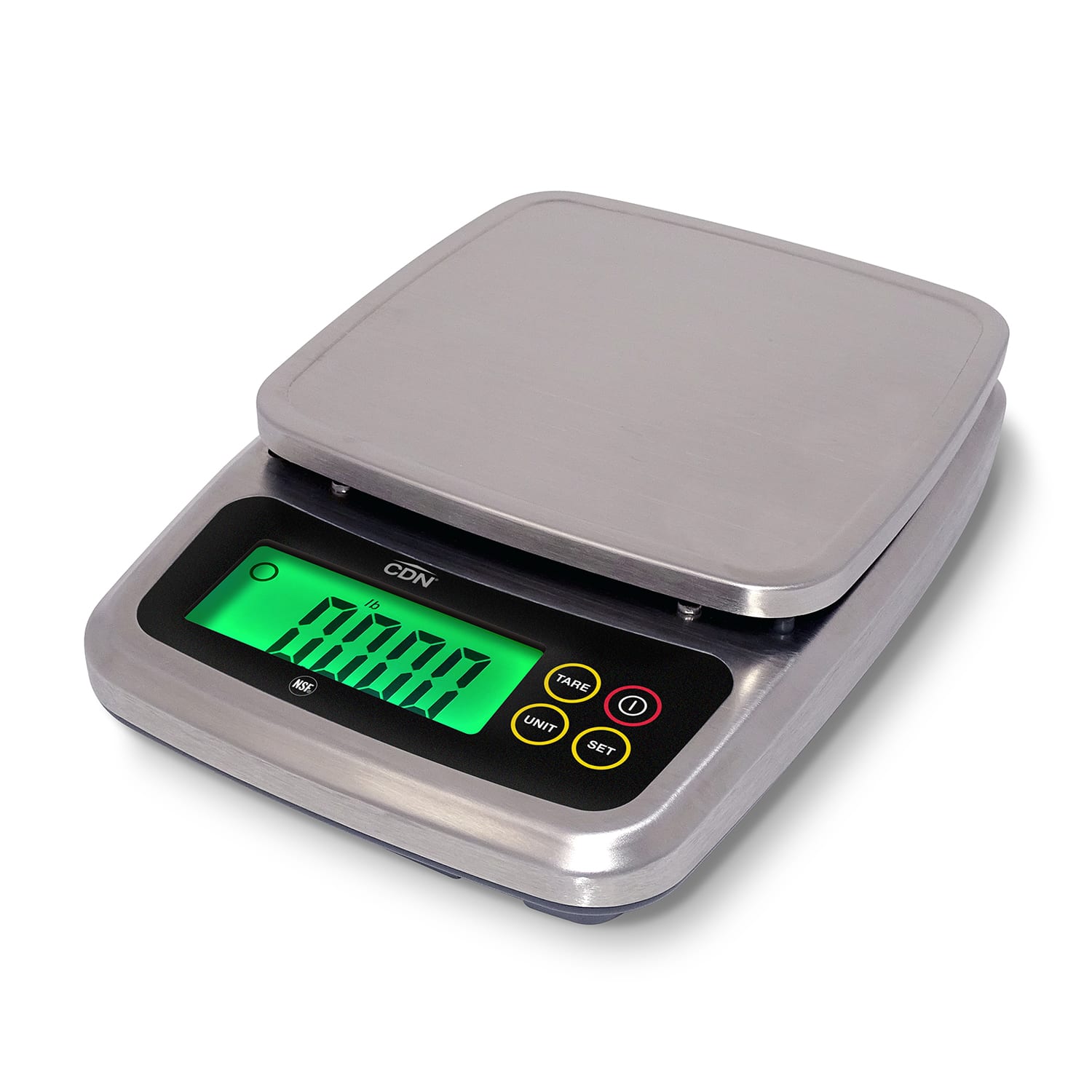 CDN 11 lb Digital Scale w/ Removable Platform - 5 3/8 x 5 3/8, Silver ...