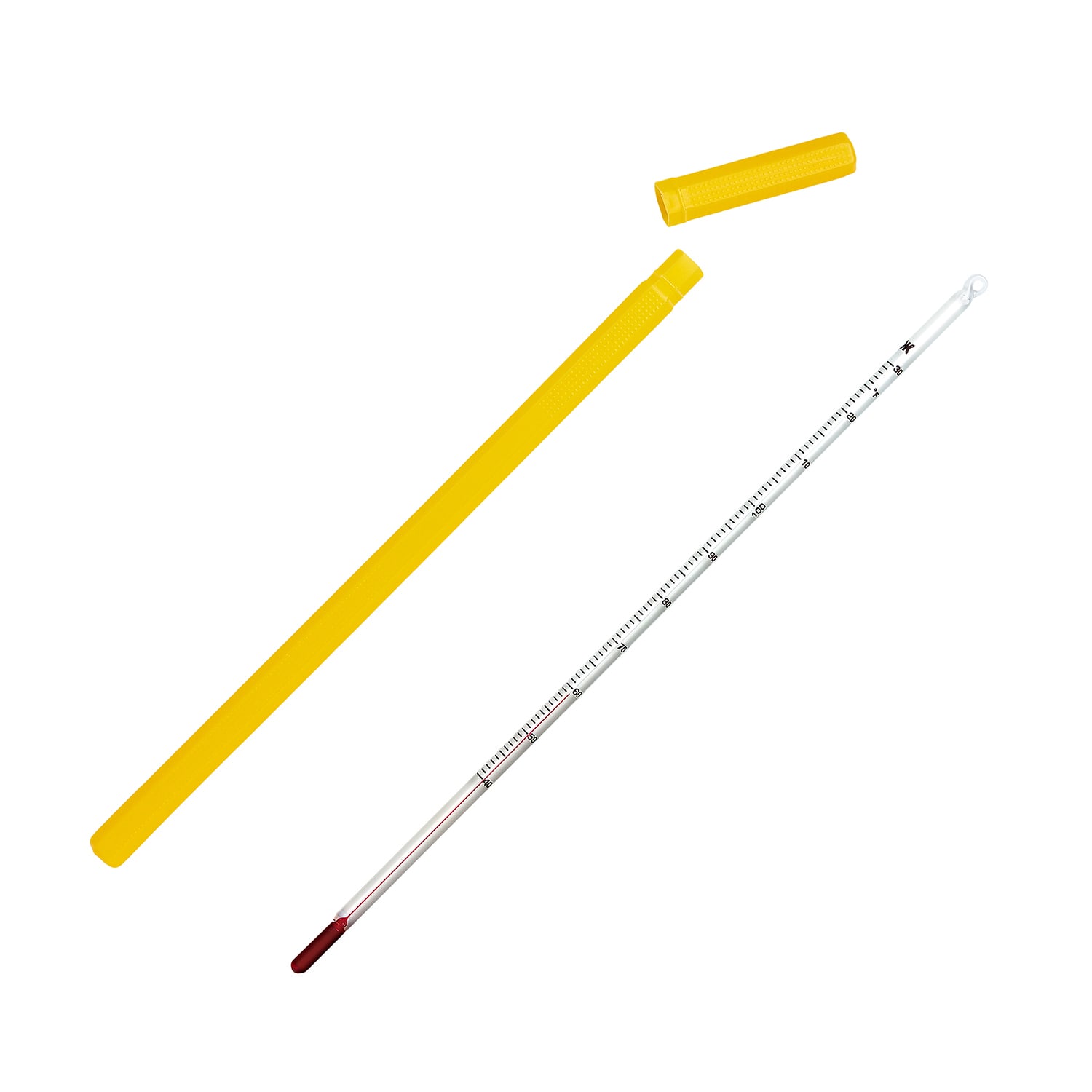 CDN Chocolate Tempering Thermometer, 40 to 130°F, Glass Tube (TCH130)