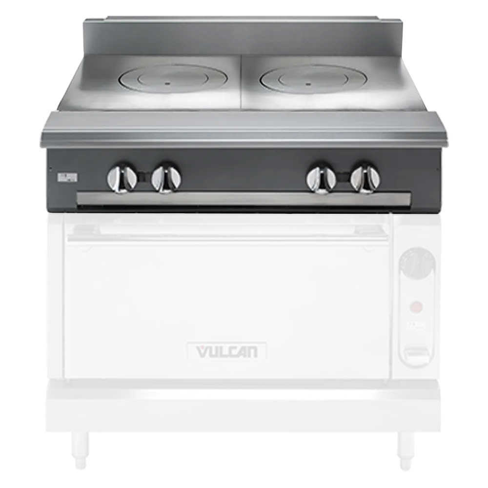 Vulcan V2FT36 36" Gas Range Top w/ (2) French Tops - Modular, Liquid ...