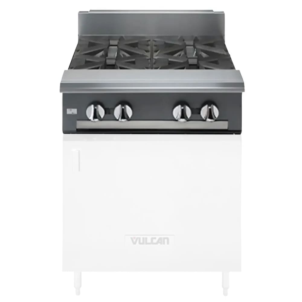 Vulcan V4B24 24" 4 Burner Gas Range Top - Modular, Liquid Propane