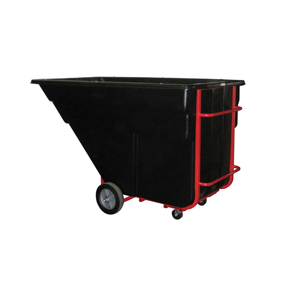 Rubbermaid FG102500 1 1/2 cu yd Trash Cart w/ 1200 lb Capacity, Black