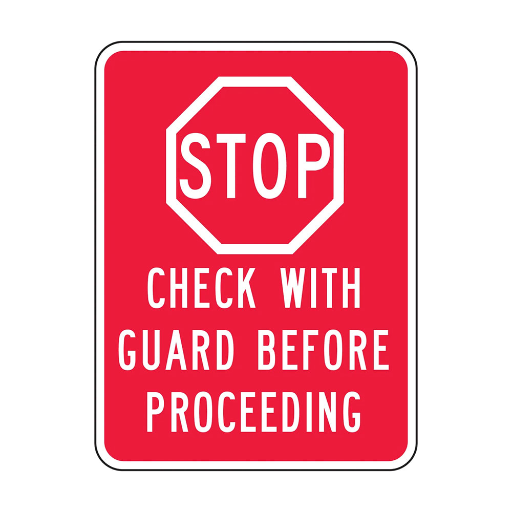 Accuform Signs FRR253DP 24" x 18" Facility Traffic Sign - Aluminum w ...